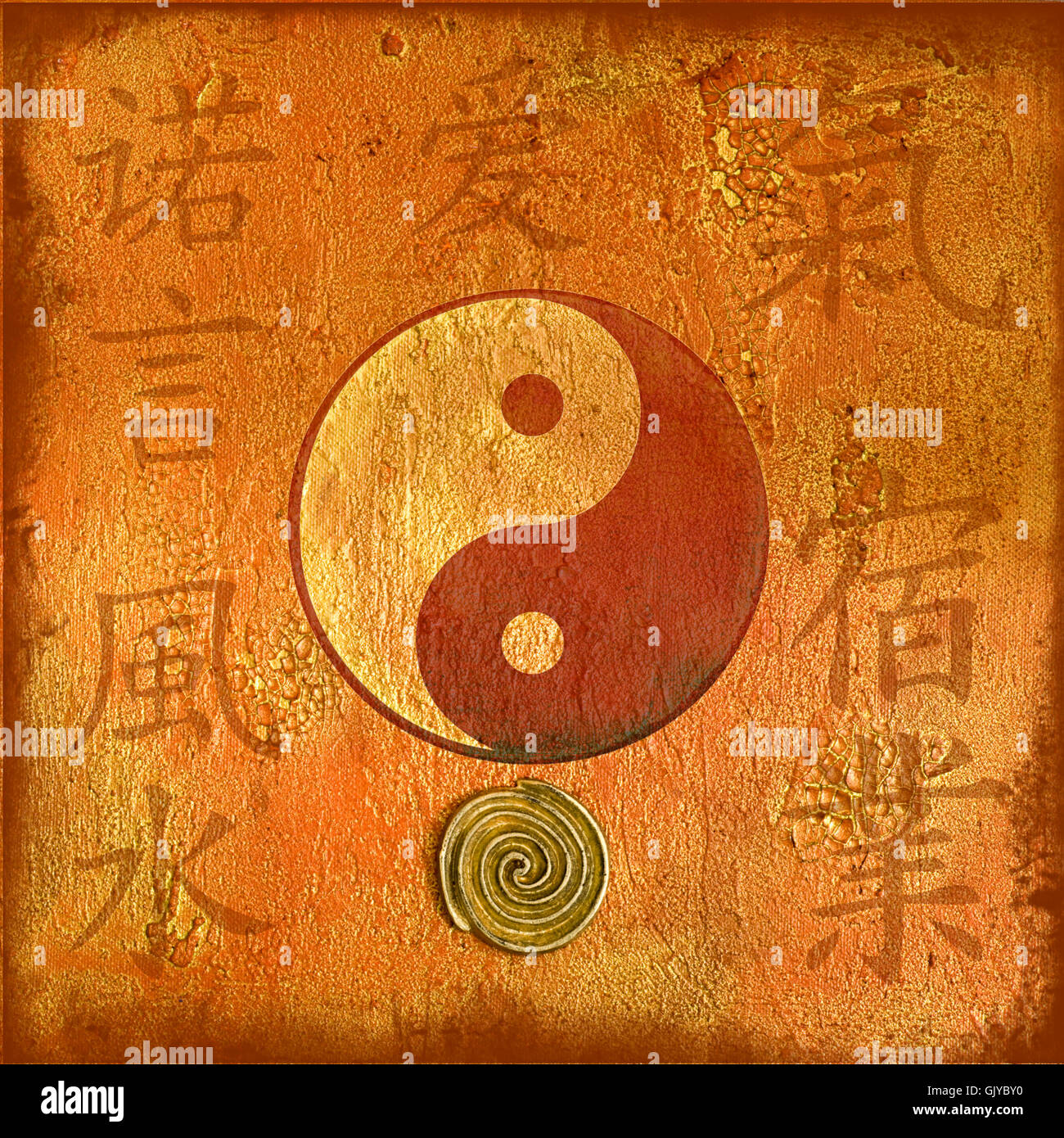 collage yin yang Stock Photo - Alamy