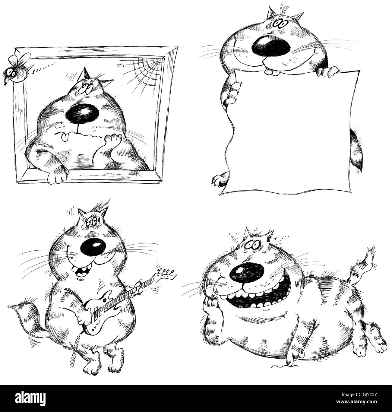 Cartoon contour picture hi-res stock photography and images - Alamy