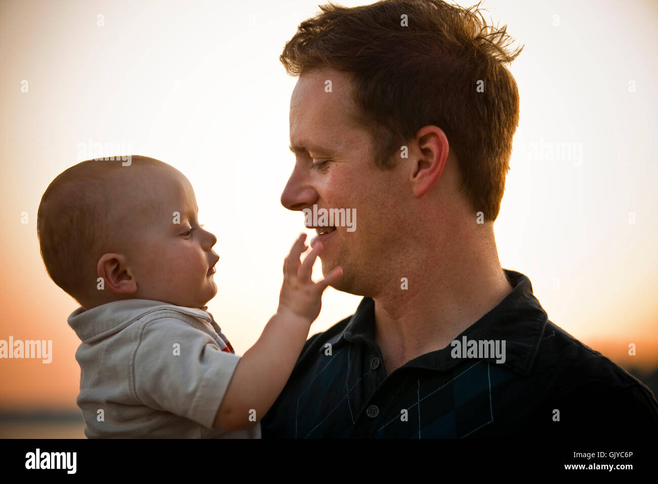 profile humans human beings Stock Photo - Alamy