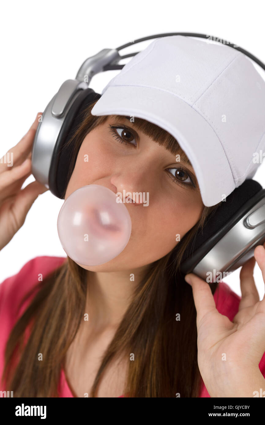 woman music enjoy Stock Photo - Alamy