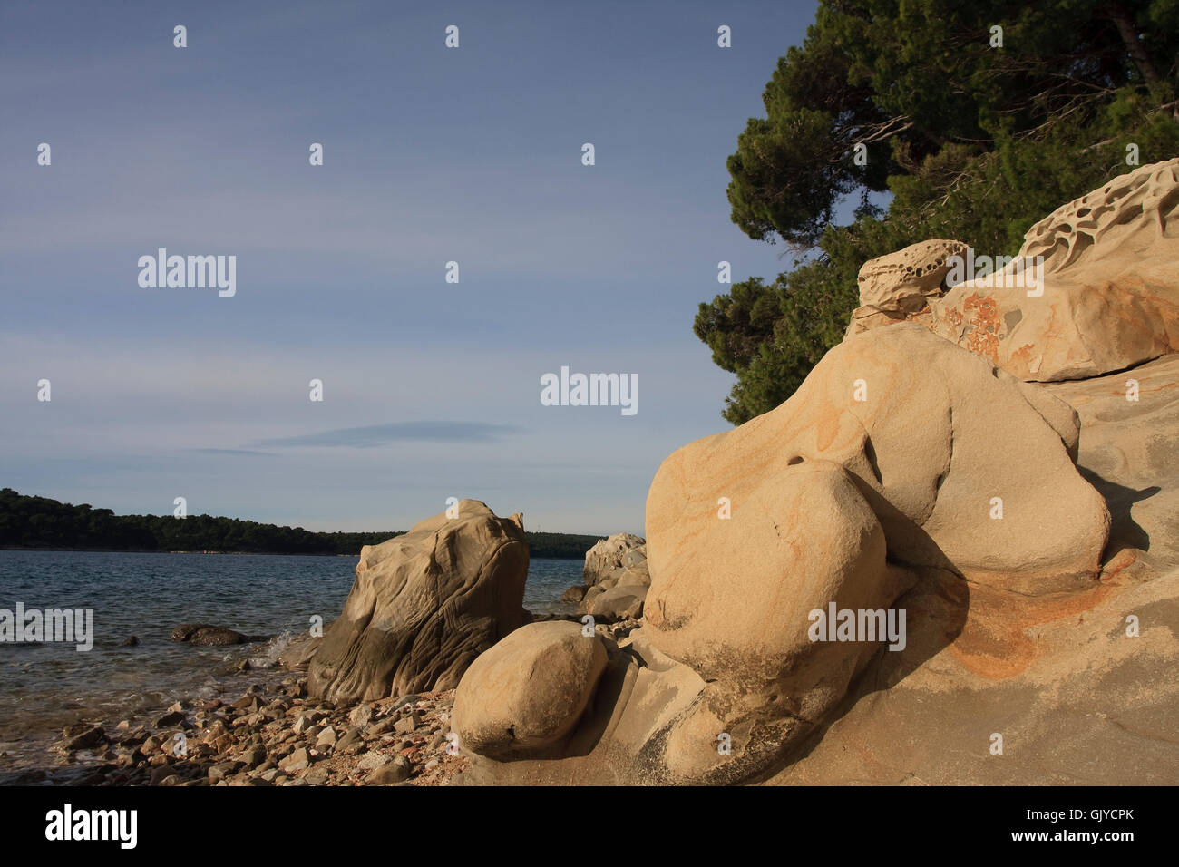 on the washed sandstone,rab Stock Photo - Alamy