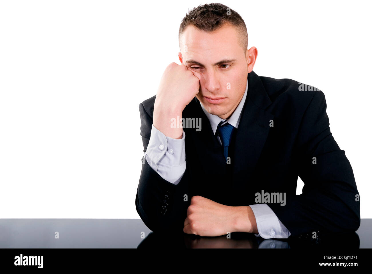 frustration tired business man Stock Photo - Alamy