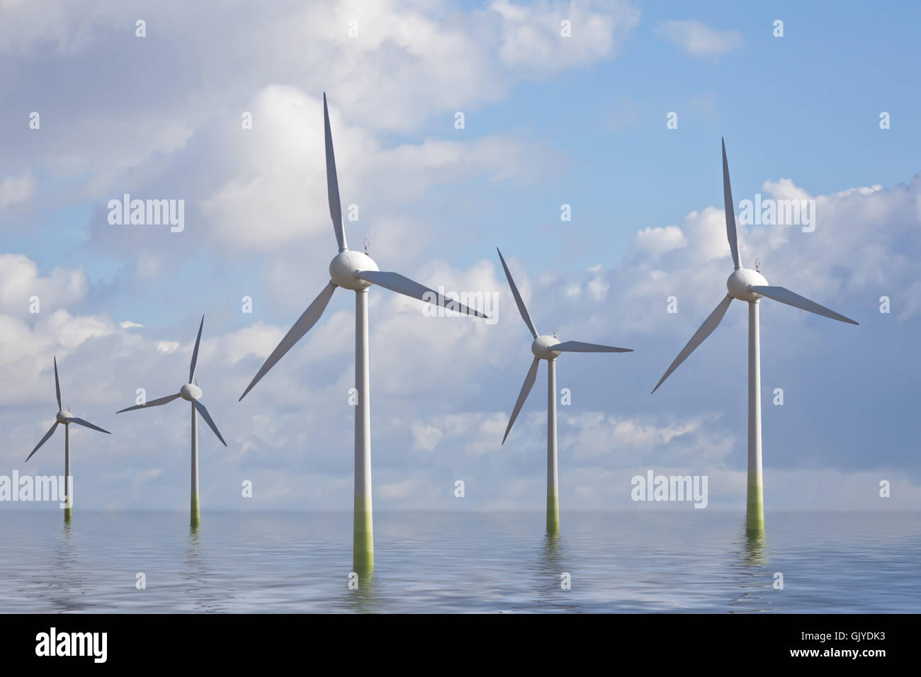 generation of electricity wind power station wind force Stock Photo - Alamy