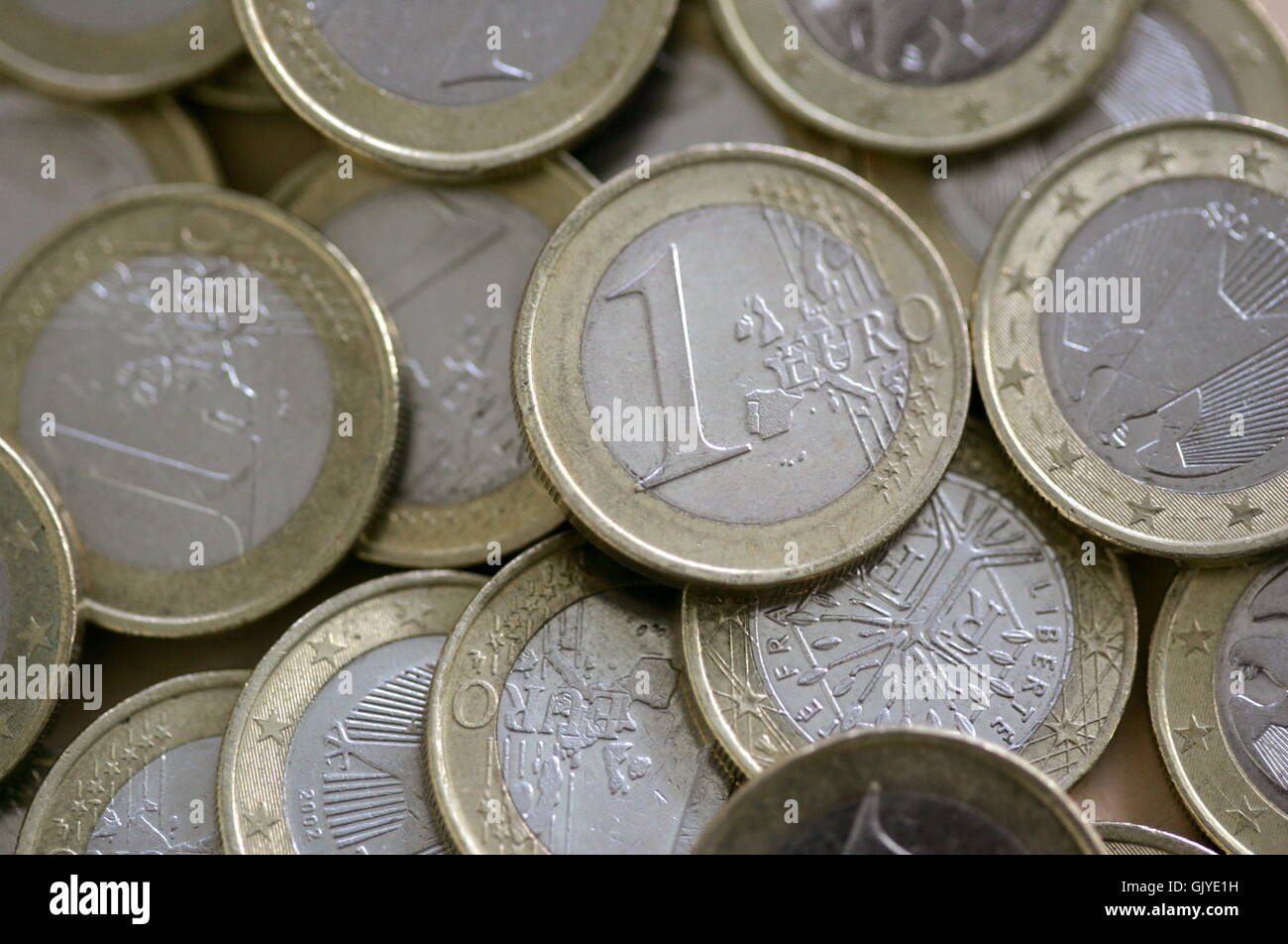 currency euro coins Stock Photo - Alamy