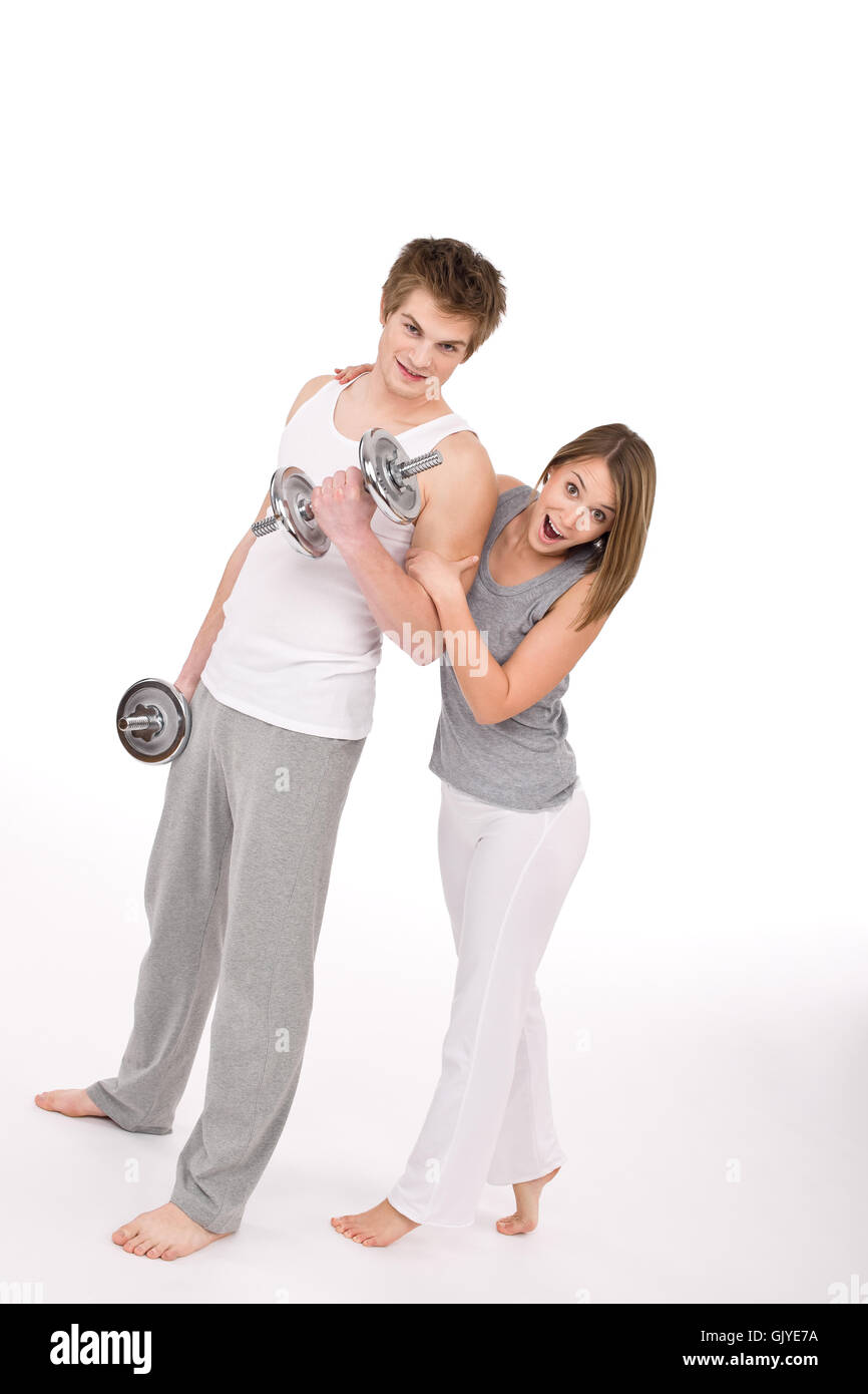 Female white bodybuilder woman laugh hi-res stock photography and ...