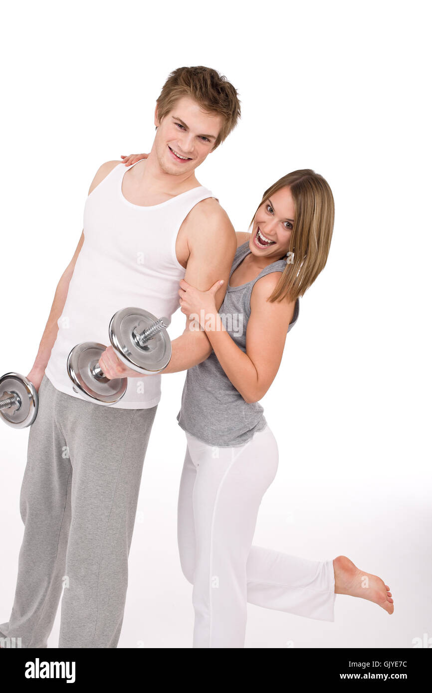 Female white bodybuilder woman laugh hi-res stock photography and ...