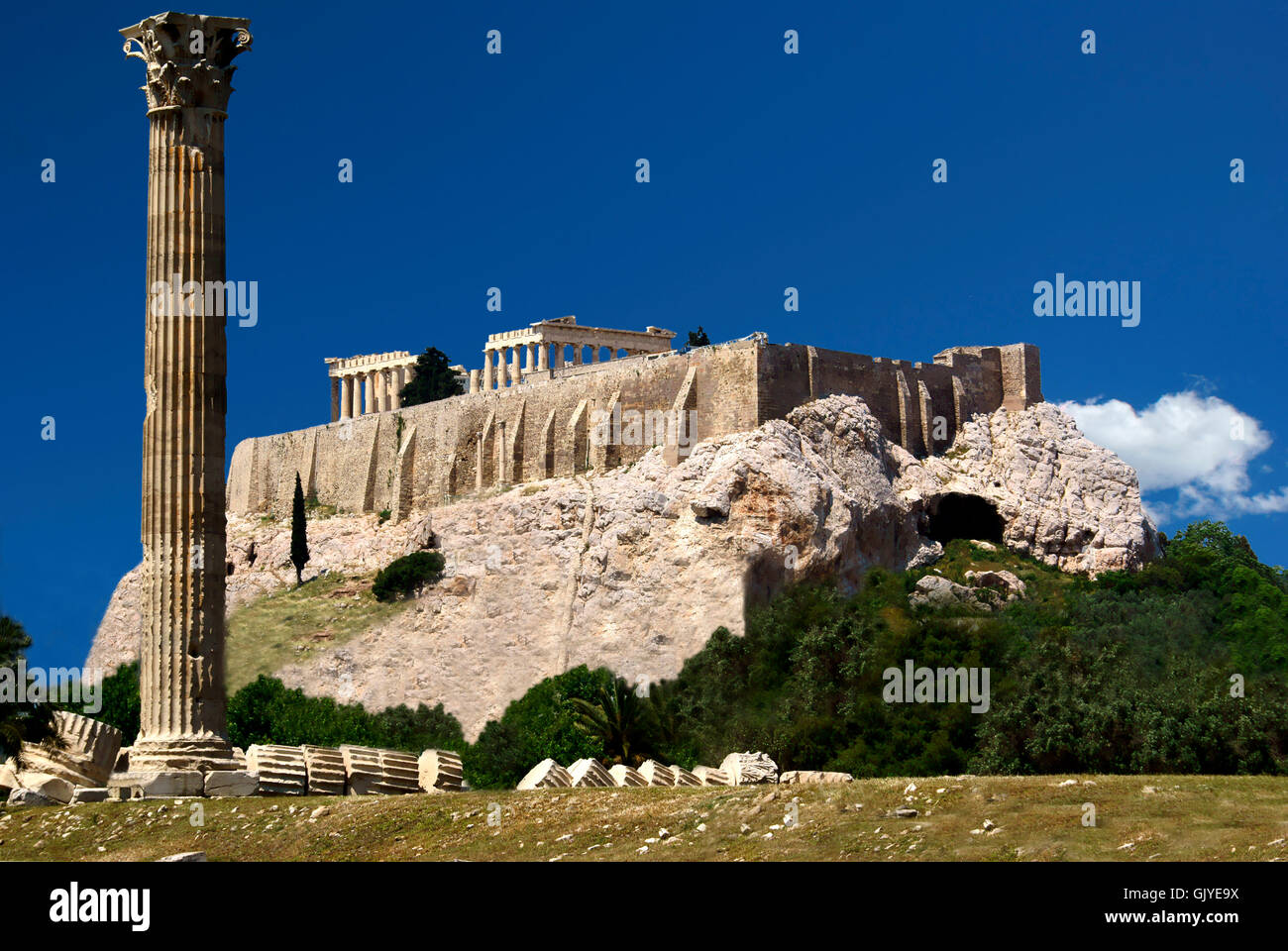 Horizontal athens acropolis hi-res stock photography and images - Alamy