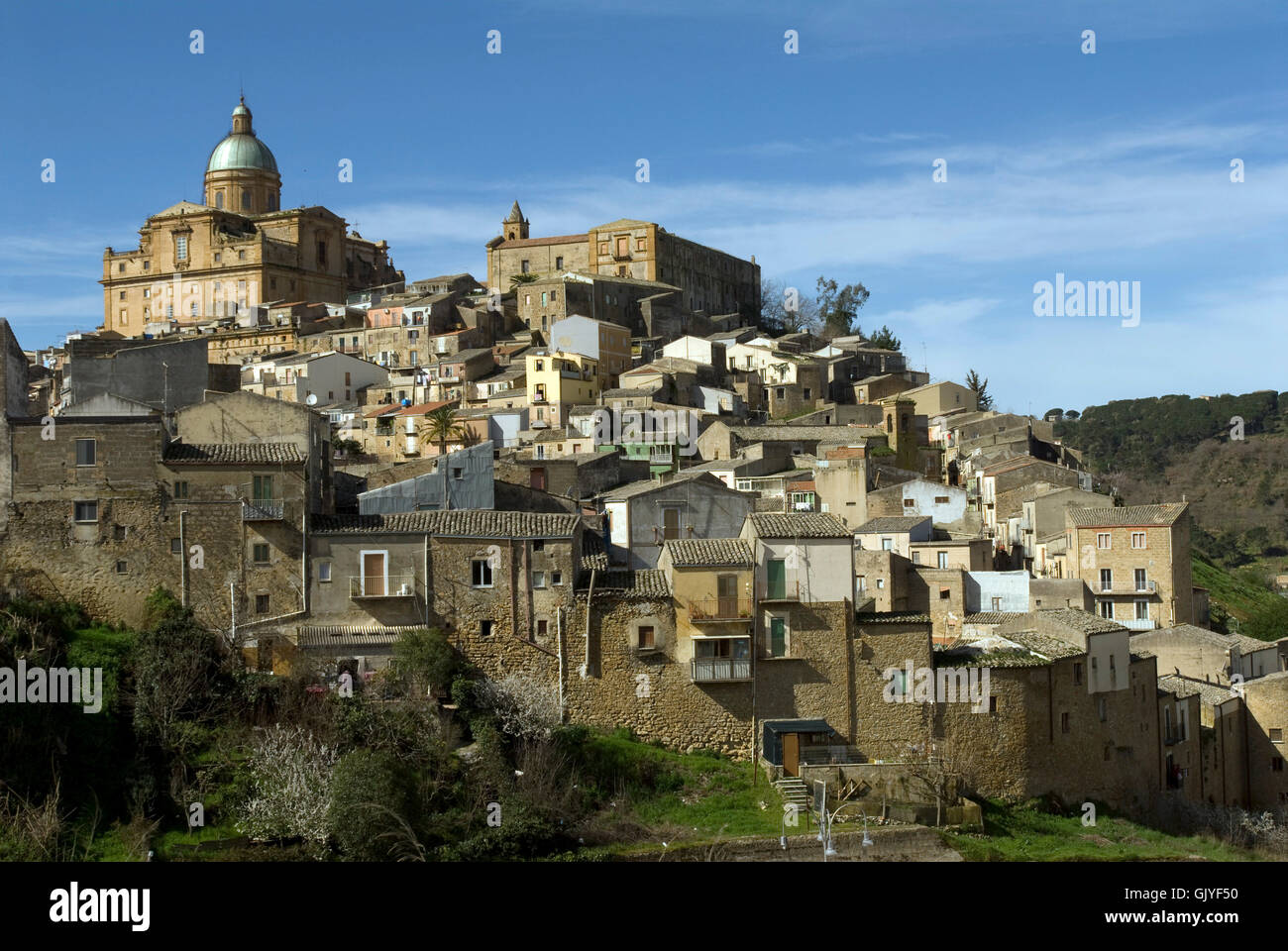 sicily italy townscape Stock Photo - Alamy