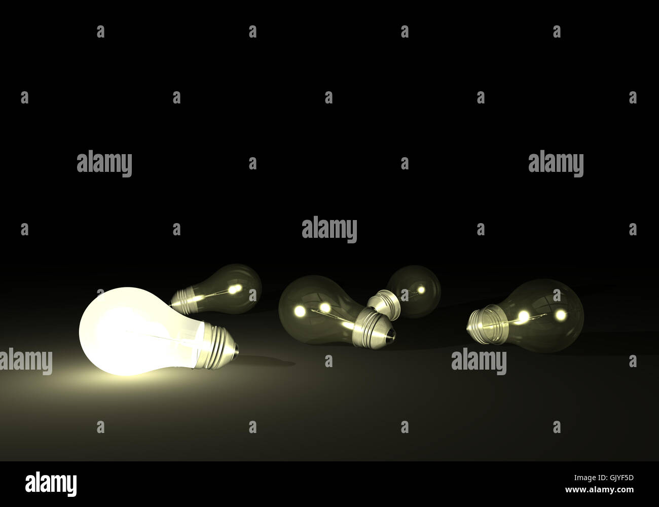 3d light bulb model hi-res stock photography and images - Alamy