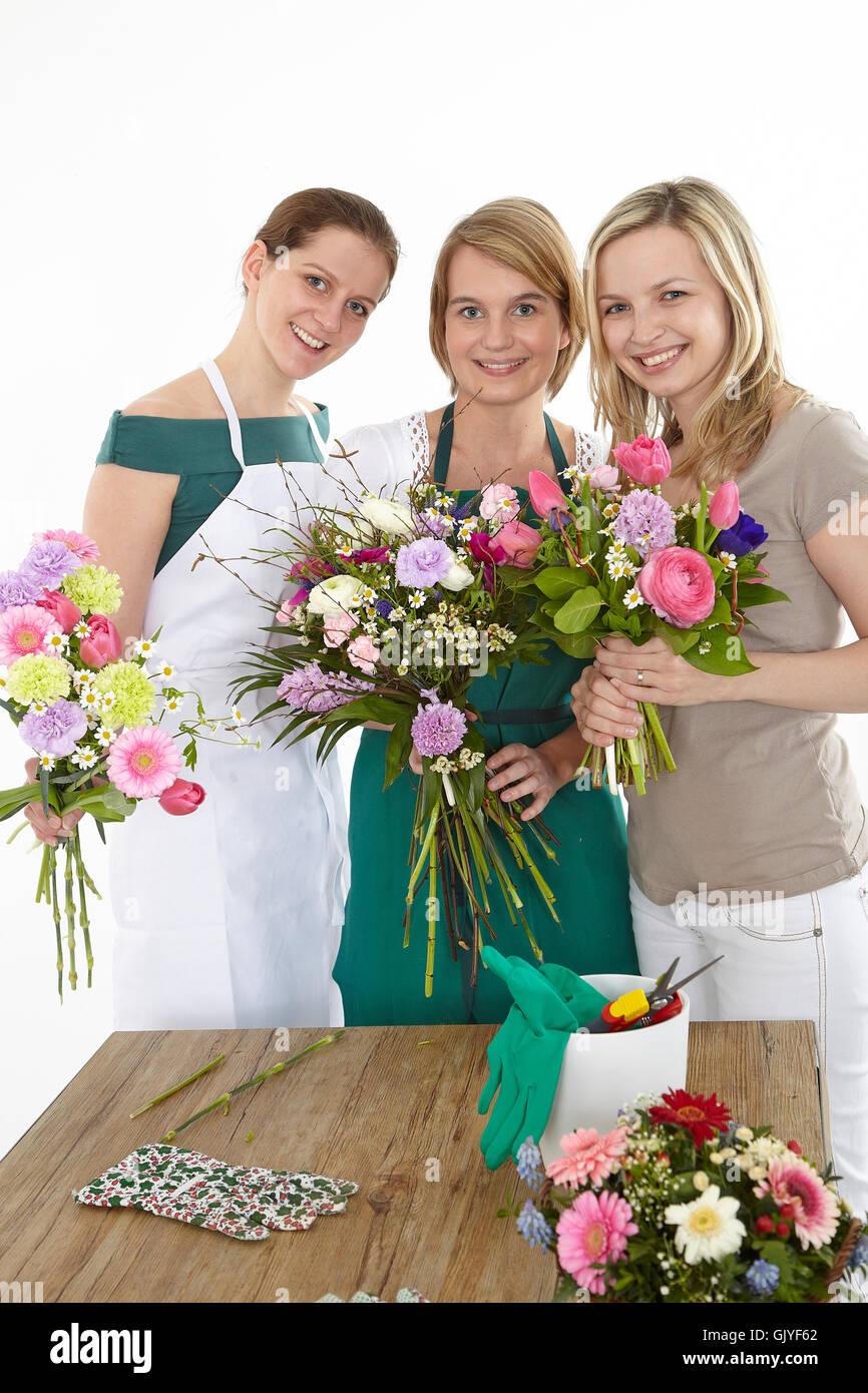 woman flower flowers Stock Photo - Alamy