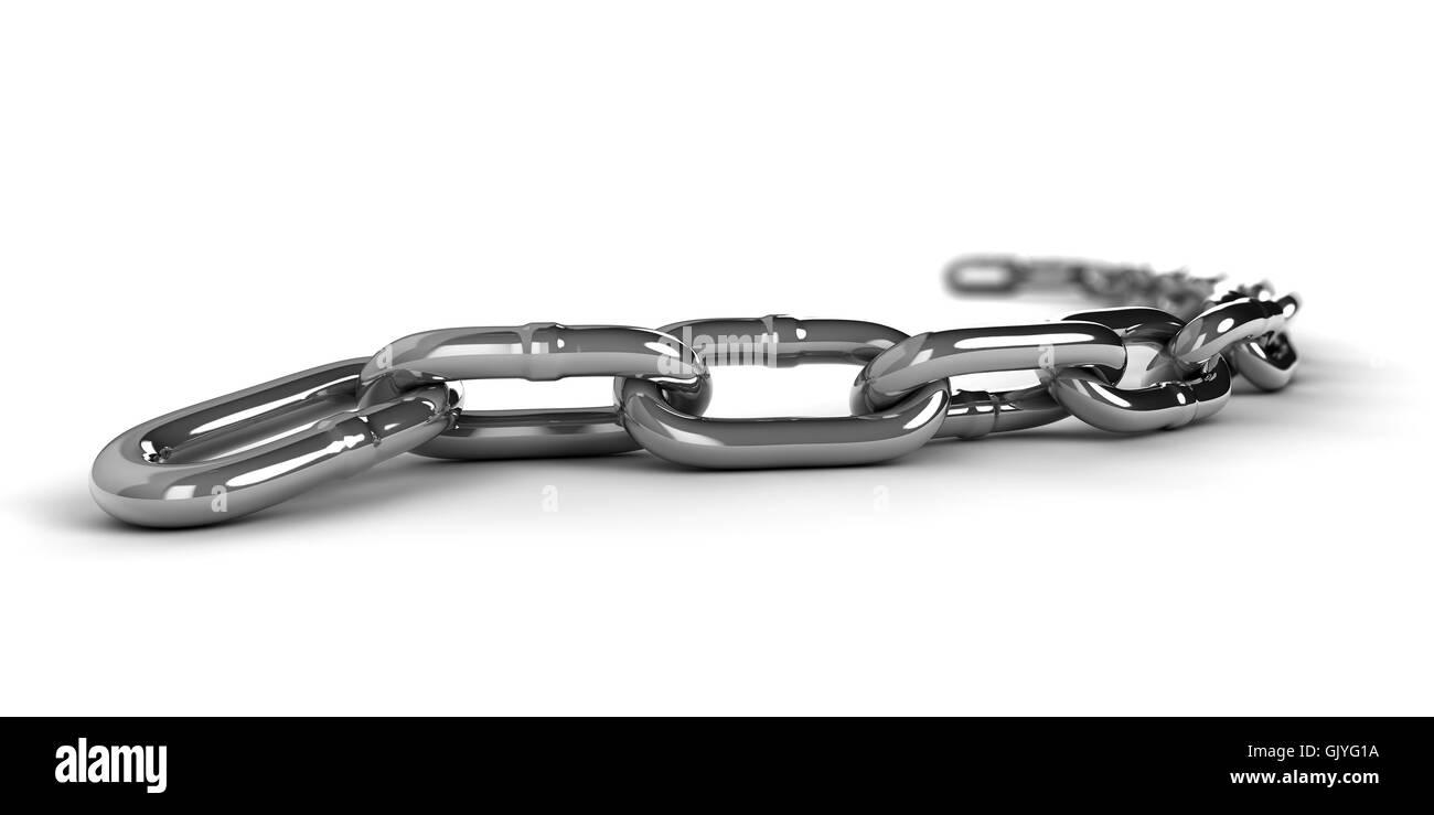isolated silver chain Stock Photo - Alamy