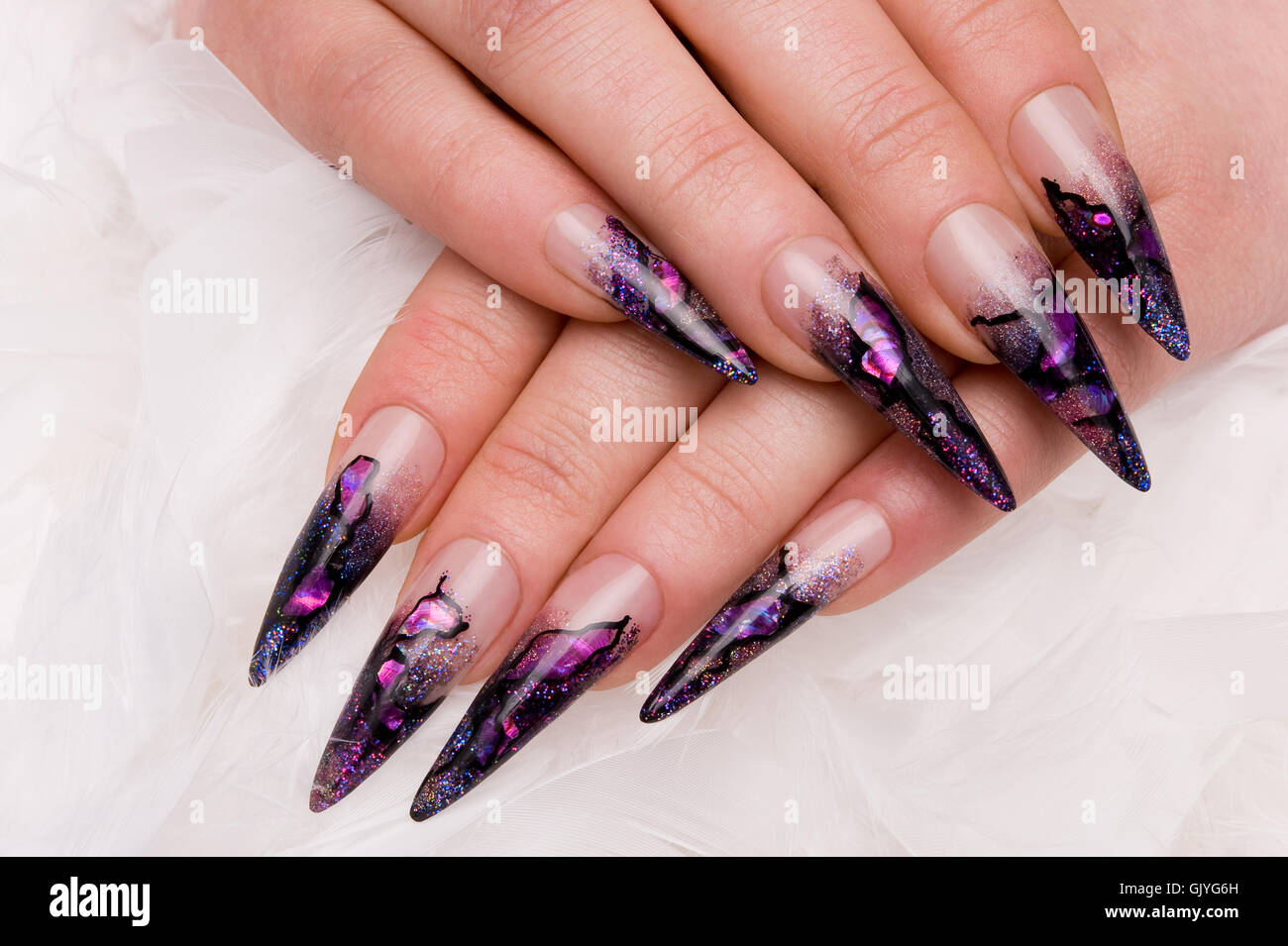 hand hands fingernails Stock Photo - Alamy