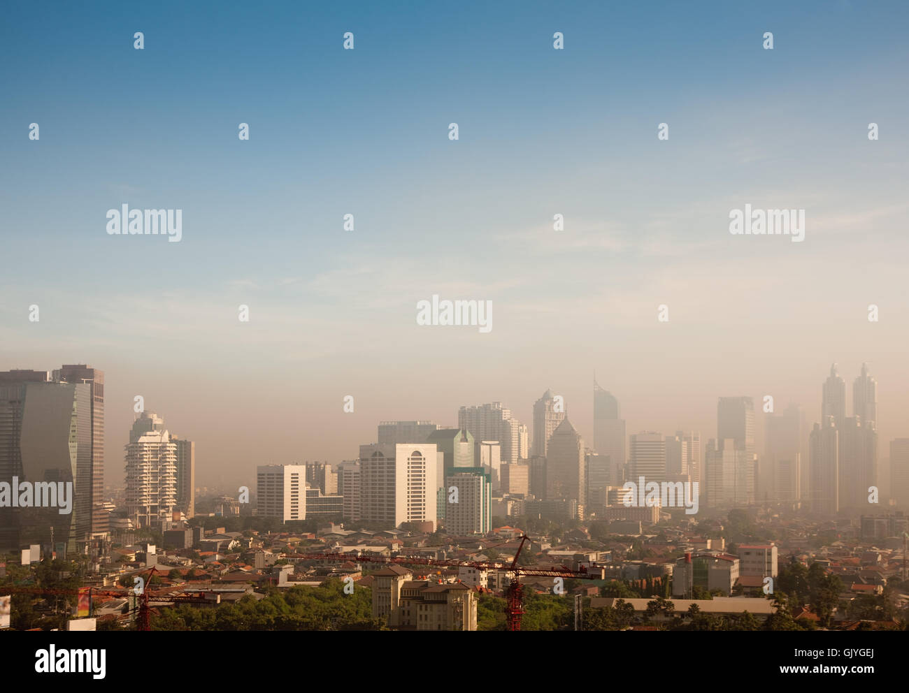 Smog over morning city hi-res stock photography and images - Alamy