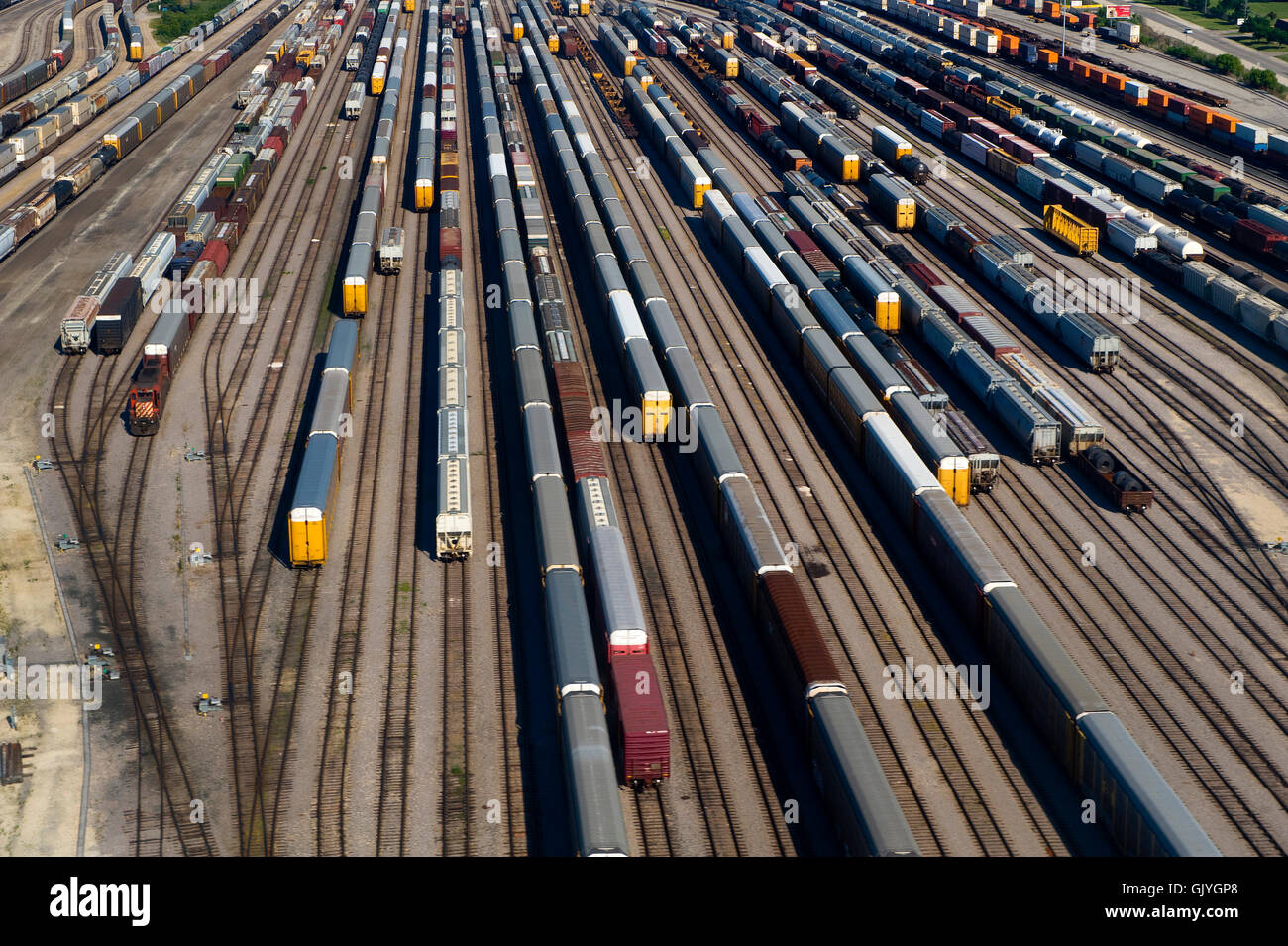 Shipping container train hi-res stock photography and images - Alamy