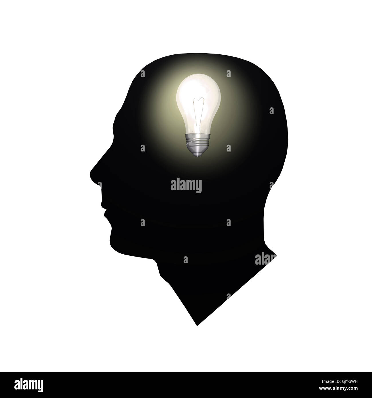 think thoughts bulb Stock Photo - Alamy