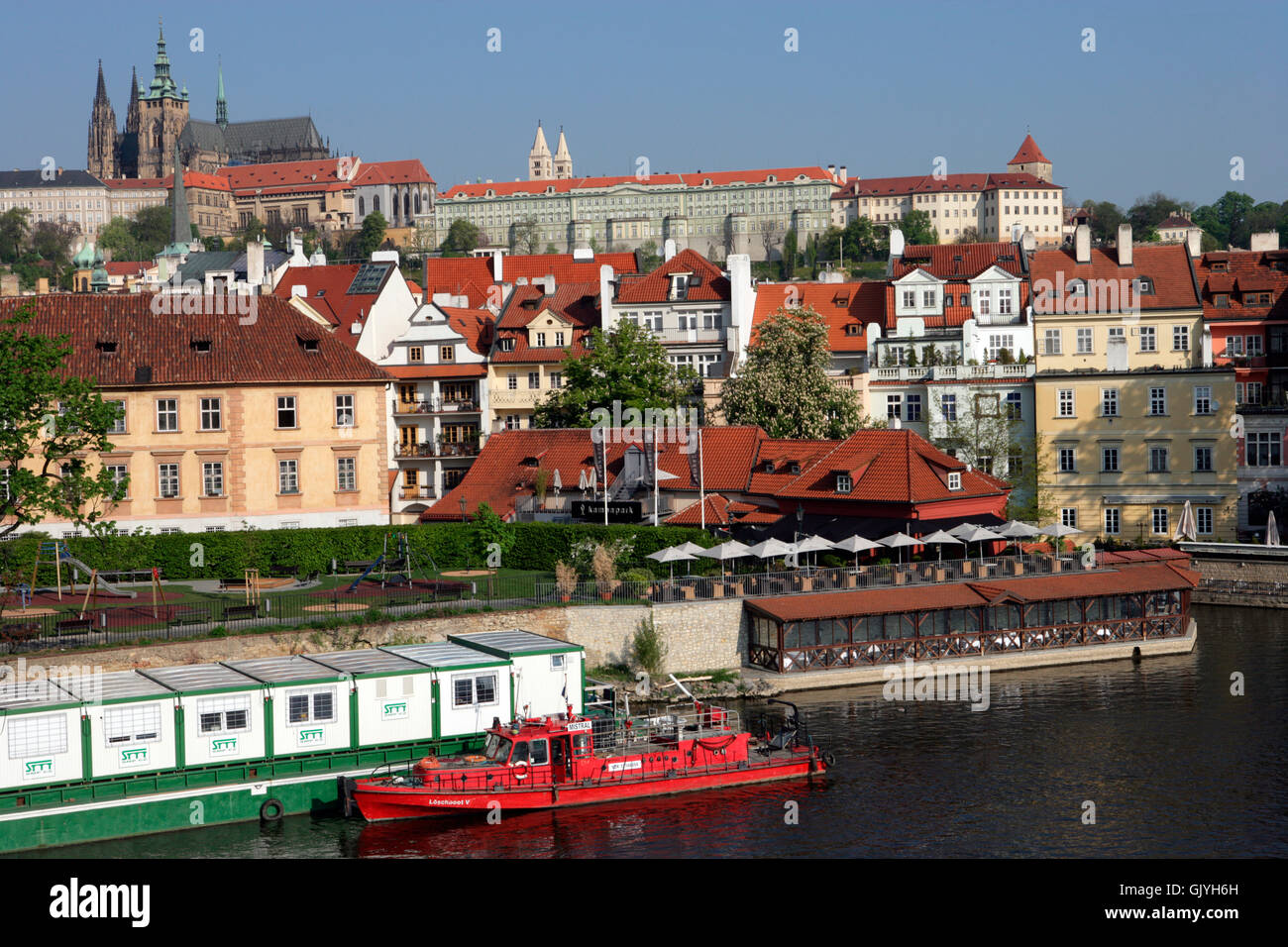 prague style of construction architecture Stock Photo - Alamy