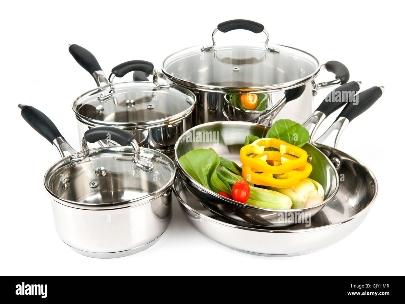 Aluminium pots pans hi-res stock photography and images - Alamy
