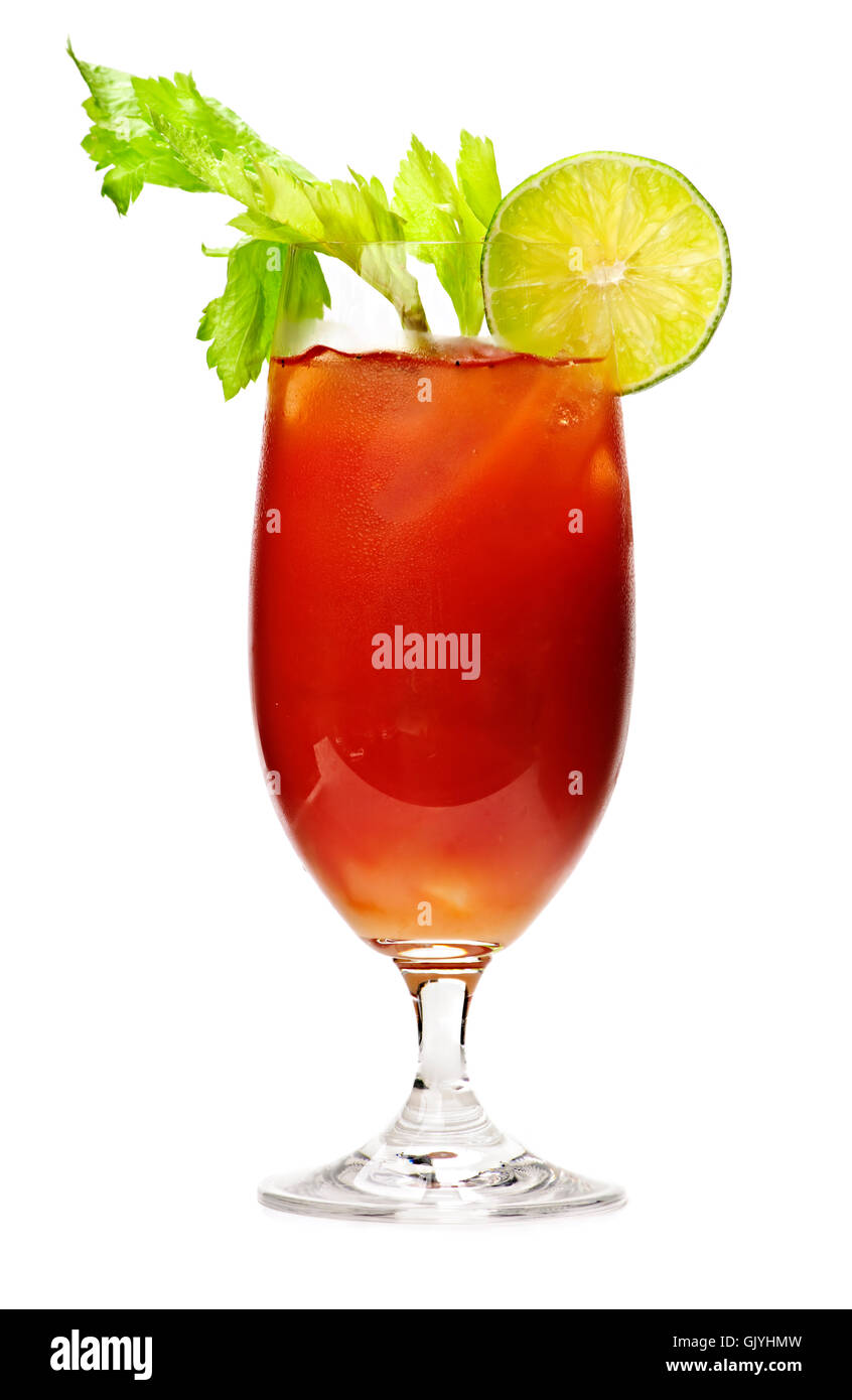 Glass vodka tomato juice Cut Out Stock Images & Pictures - Alamy