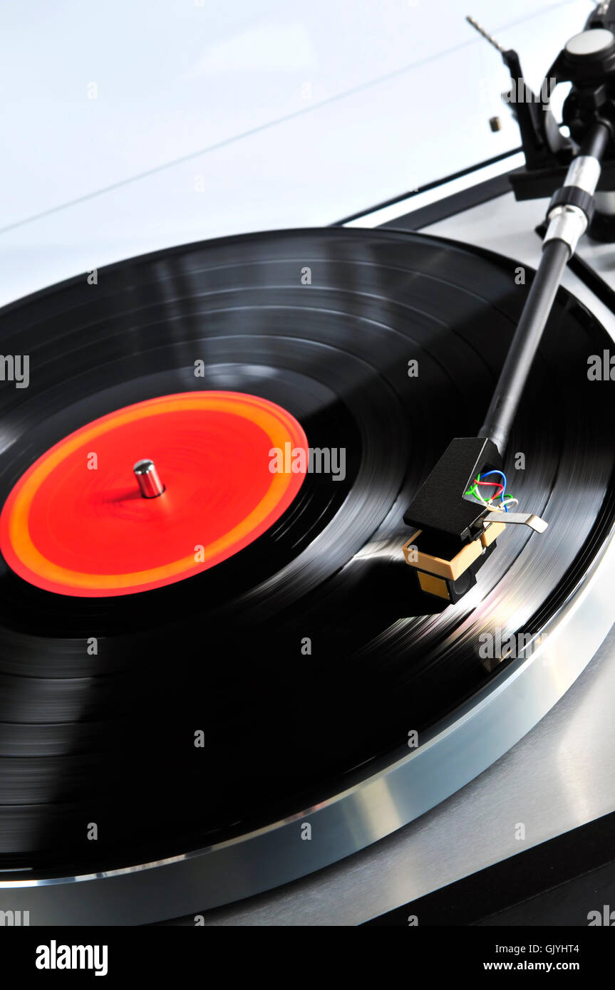 music turntable record Stock Photo - Alamy