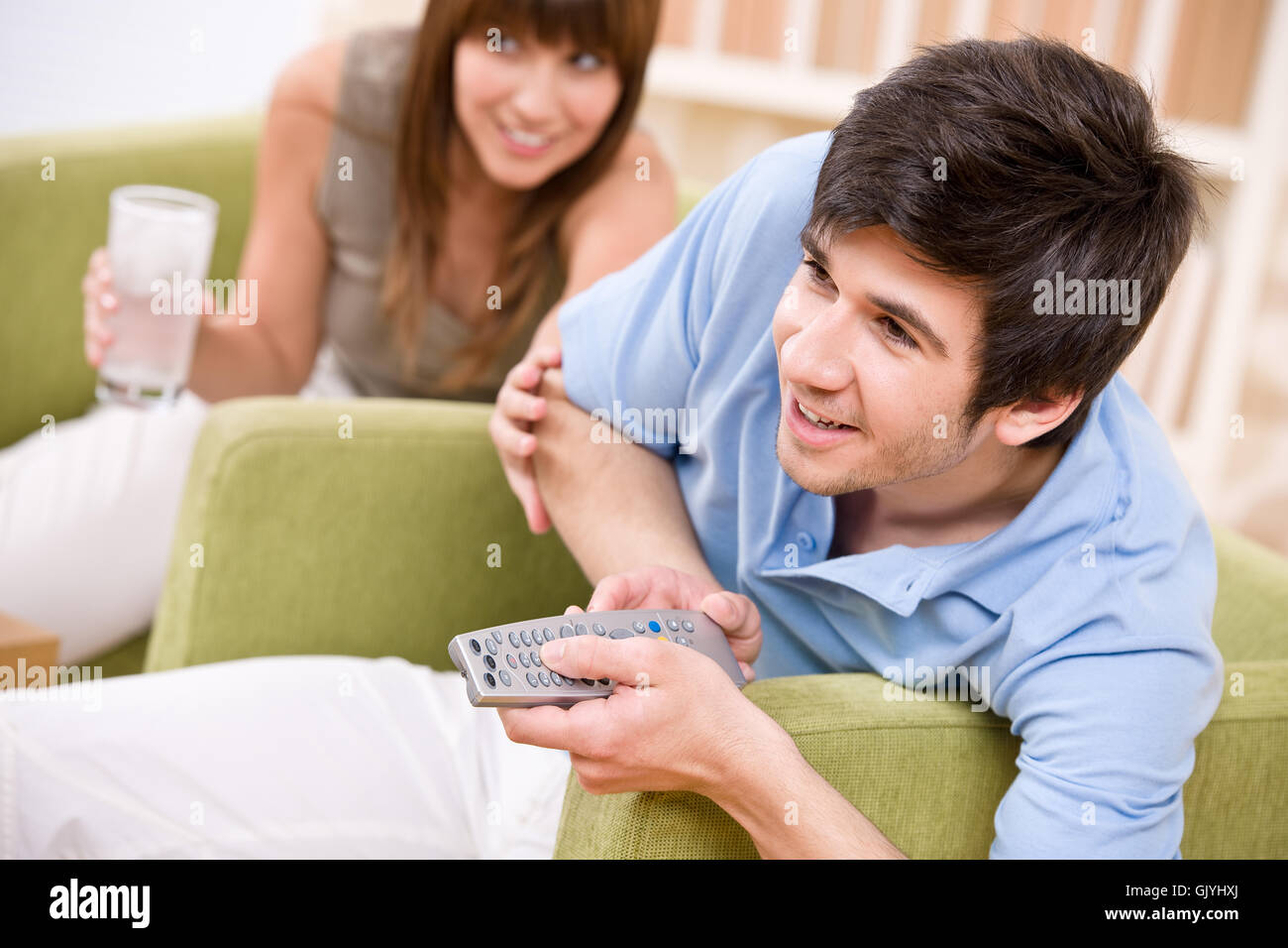 watch television tv Stock Photo - Alamy