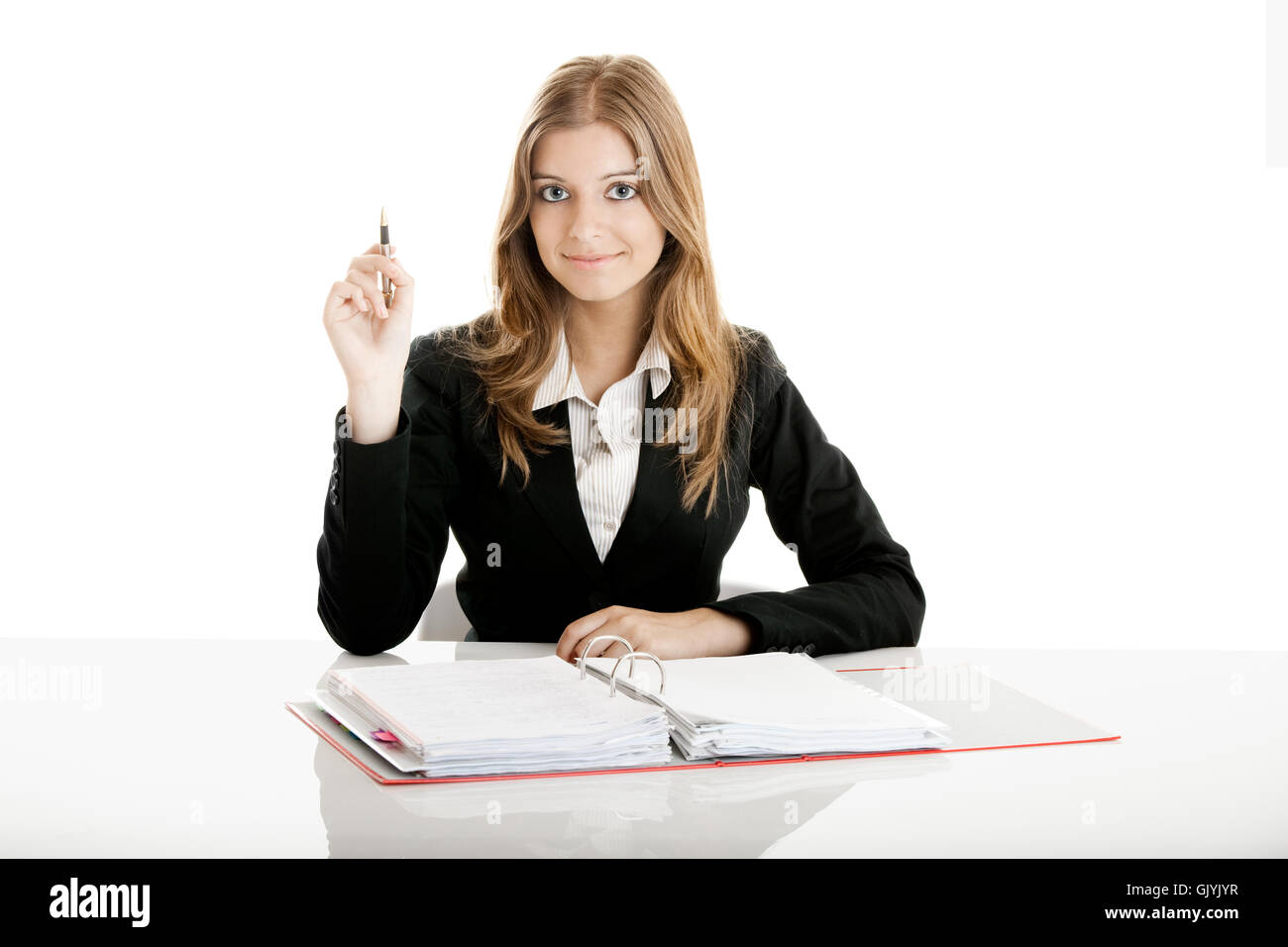 woman office write Stock Photo - Alamy