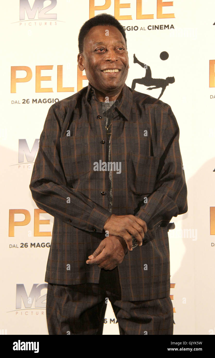 Photocall for the film 'Pelé' in Milan Featuring: Edson Arantes do ...