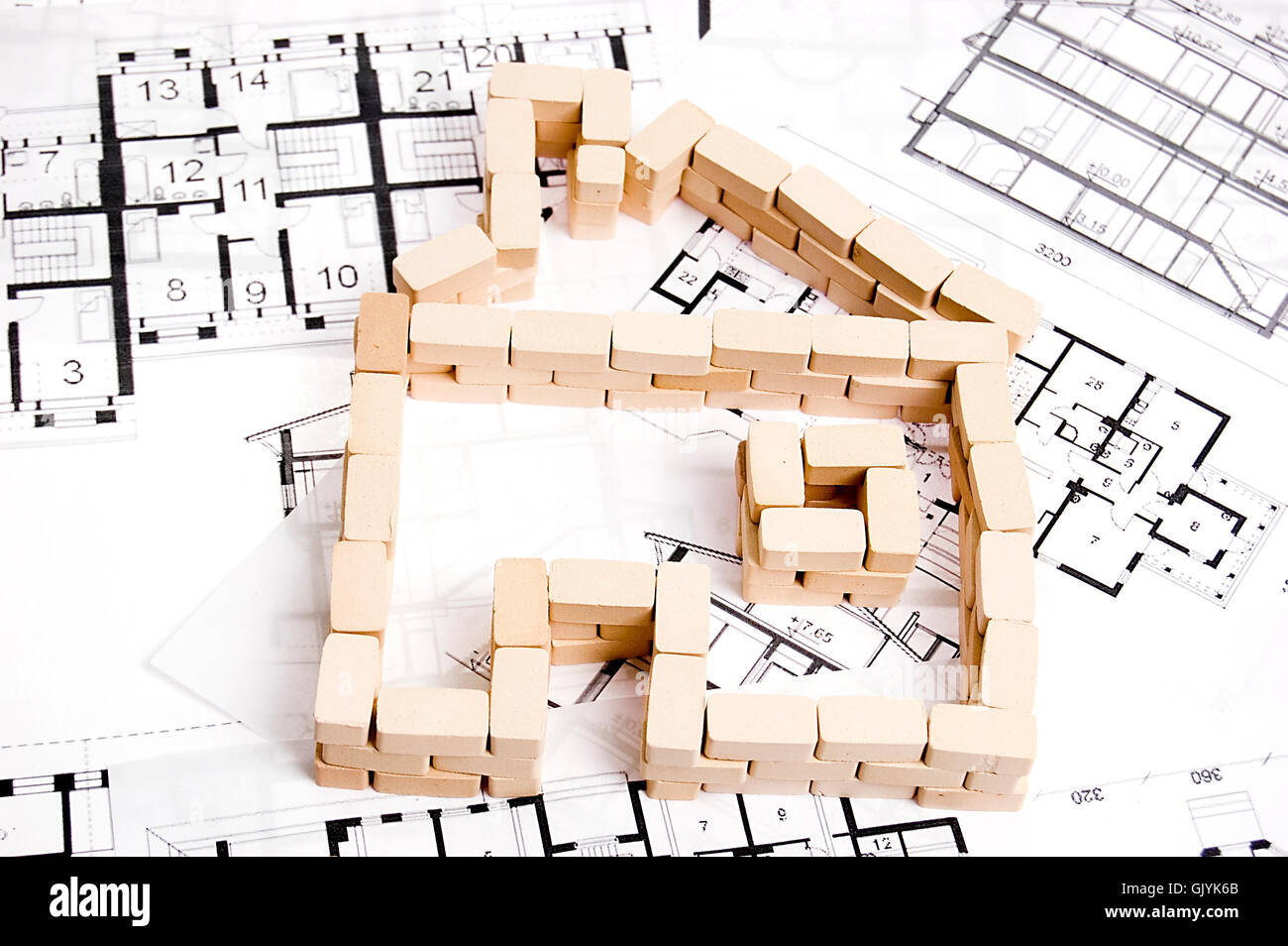 house building model Stock Photo - Alamy