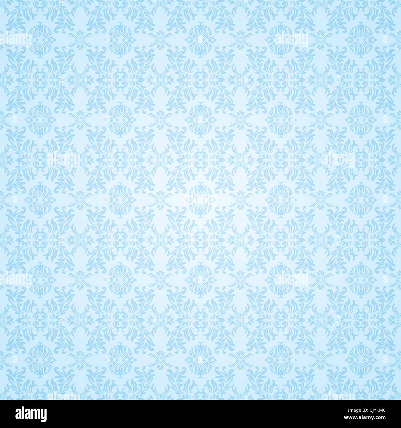 Light Blue Victorian Wallpaper