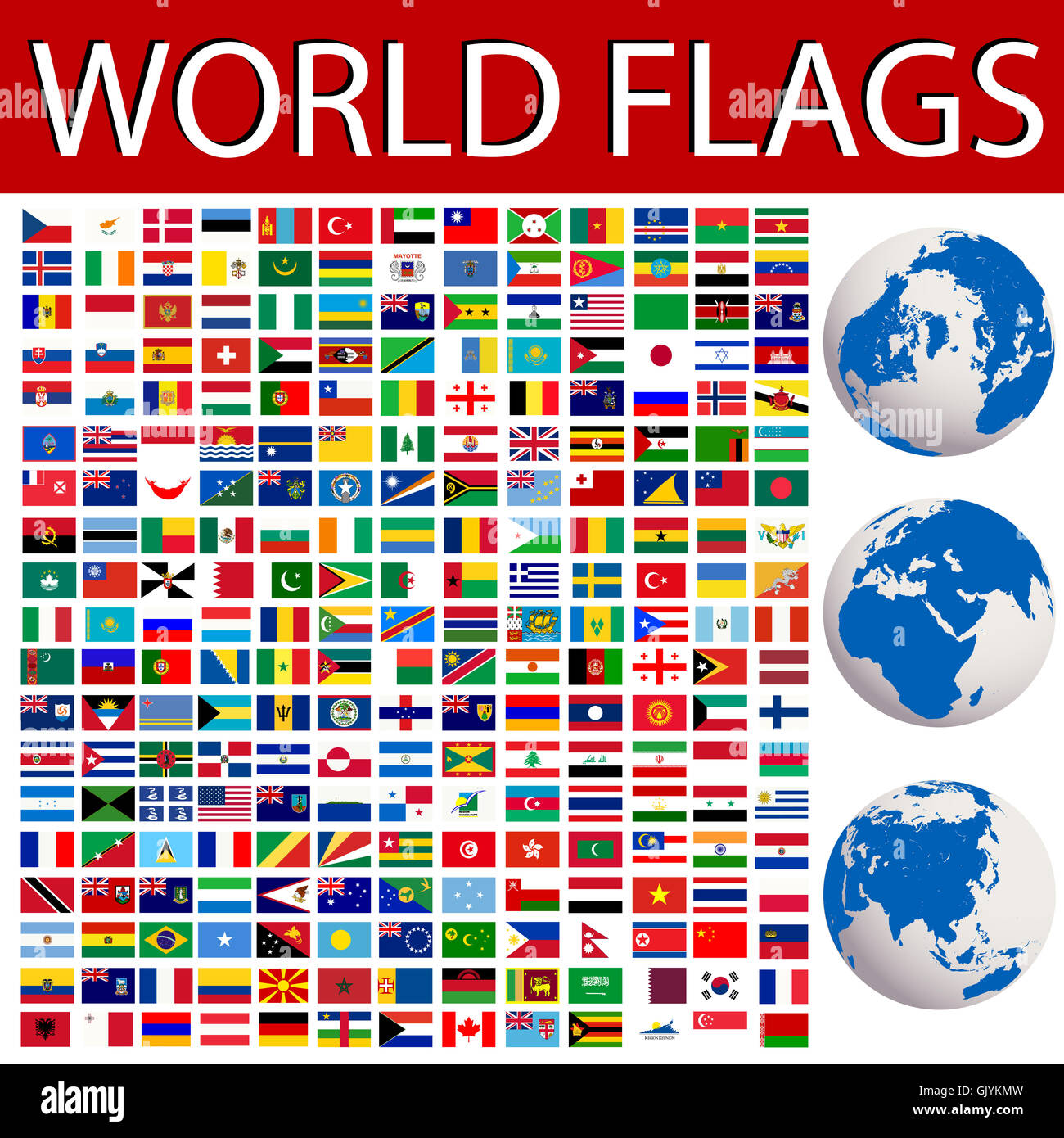 Canada globe map flag hi-res stock photography and images - Alamy