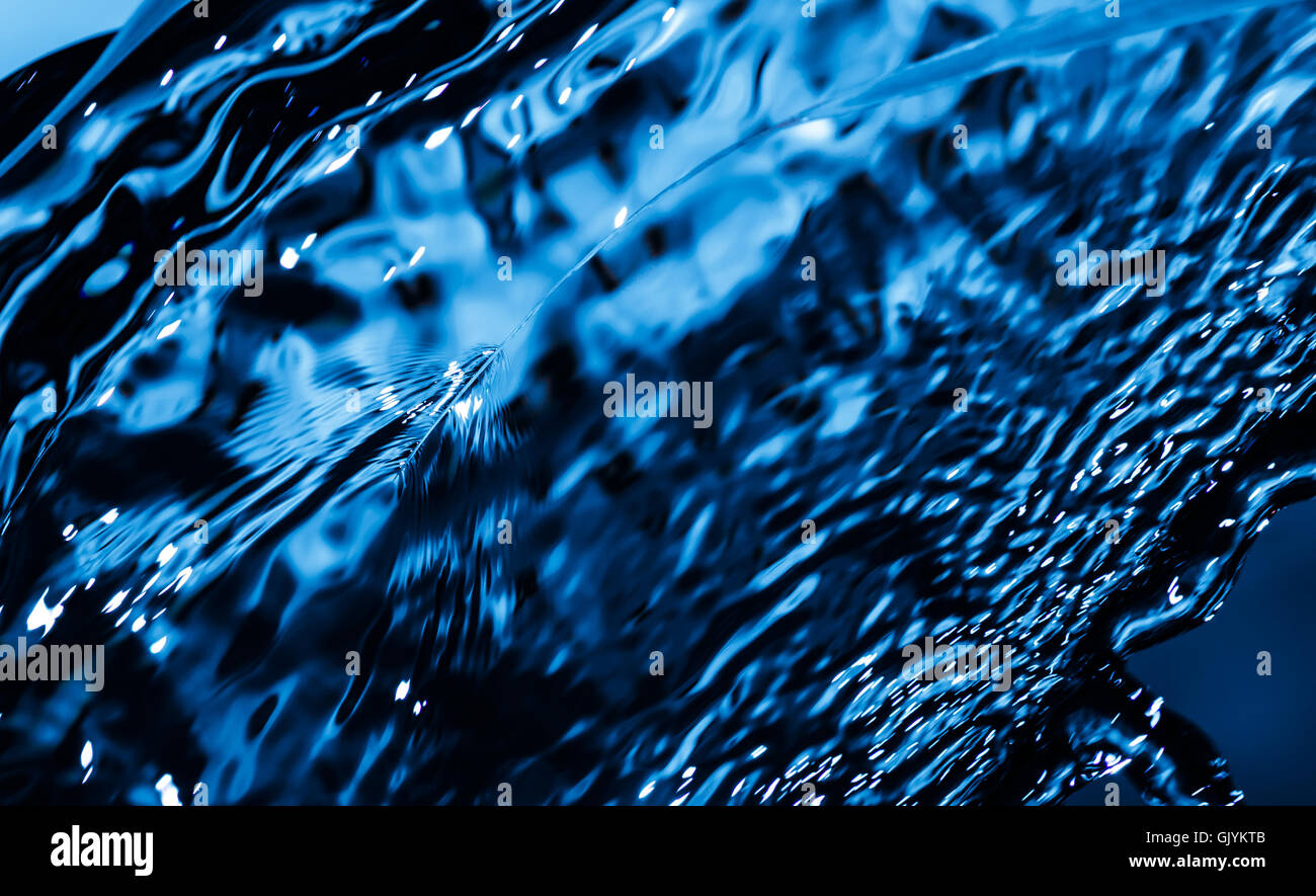 Abstract blue water flowing with ripples texture Stock Photo - Alamy