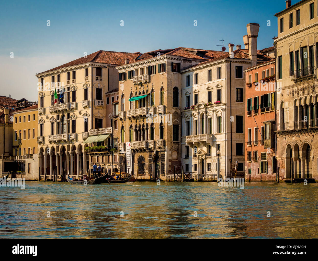 Traditional venetian buildings, including Palazzo Michiel dalle Colonne ...