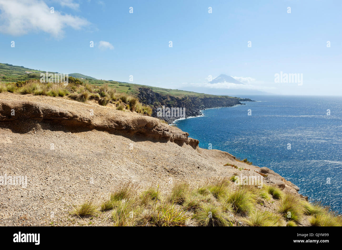 sandstone cliff azores Stock Photo - Alamy