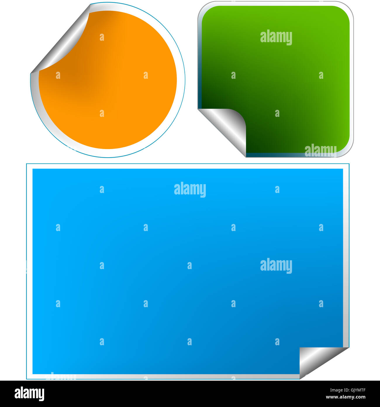 blue corner advertisement Stock Photo - Alamy