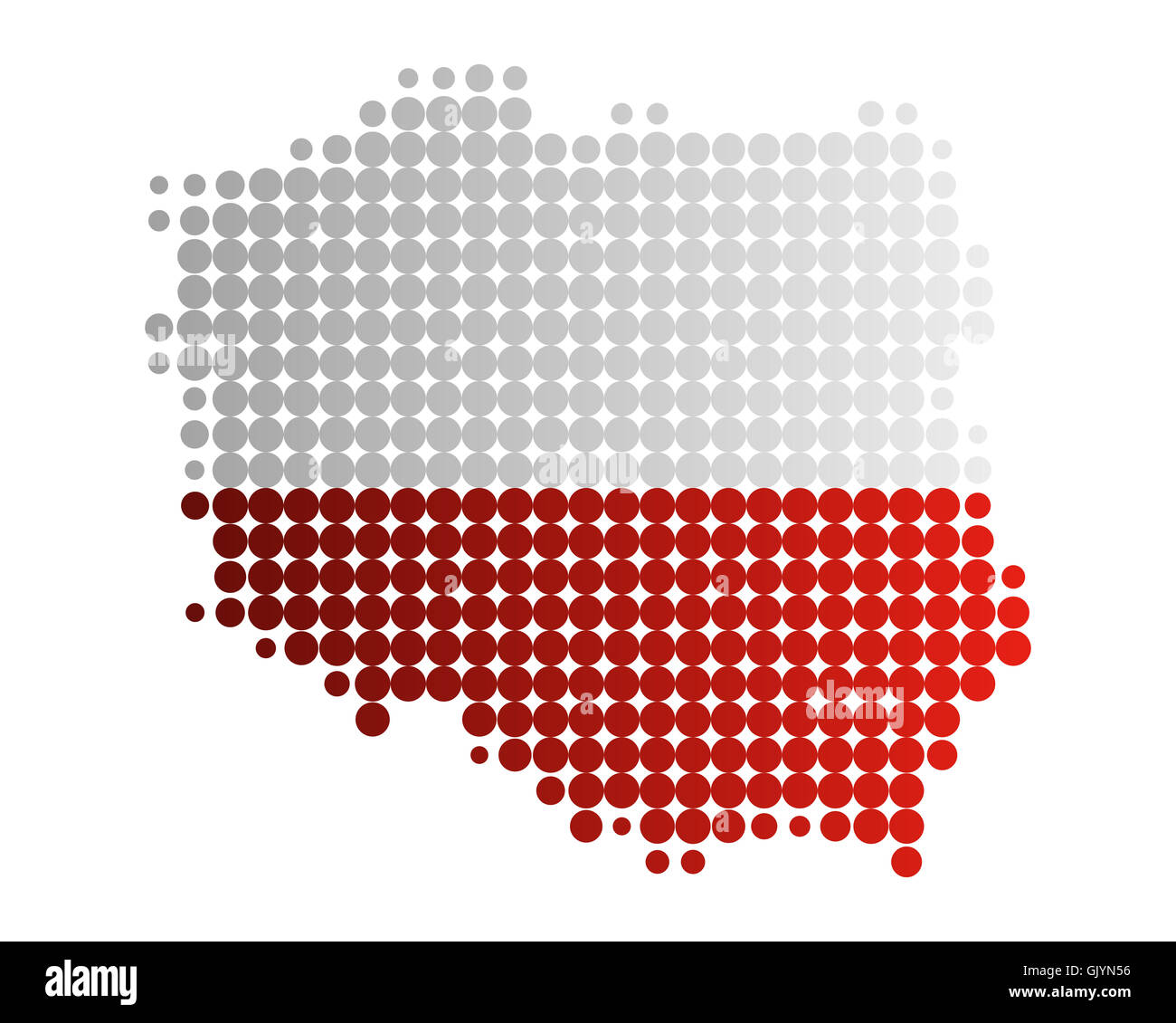 map and flag of poland Stock Photo - Alamy