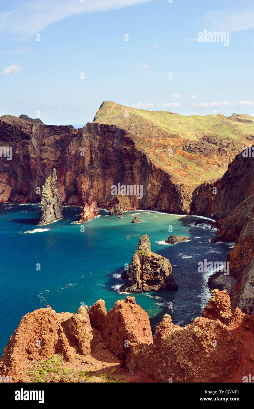 rock madeira landscape Stock Photo - Alamy