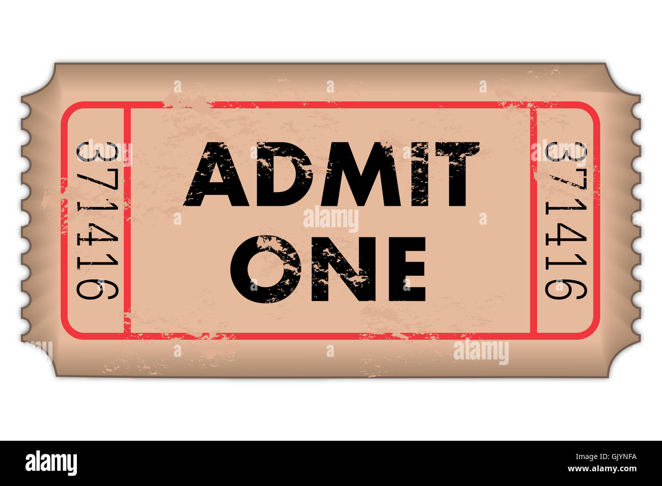 Raffle ticket isolated hi-res stock photography and images - Alamy