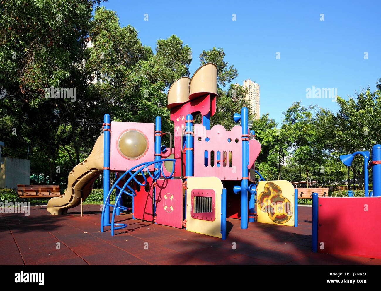park colorful playground Stock Photo - Alamy