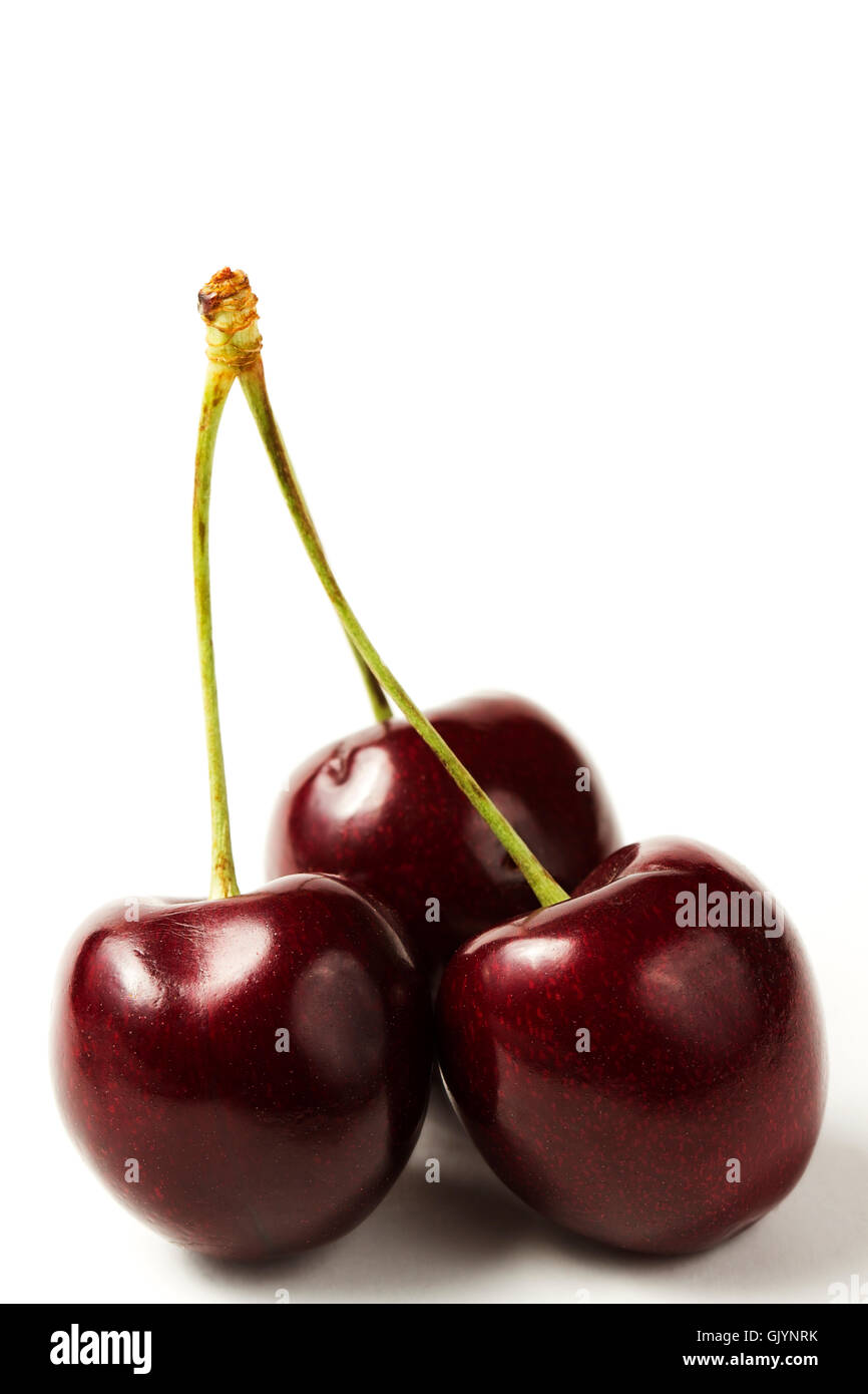 Cherries three fruit hi-res stock photography and images - Alamy