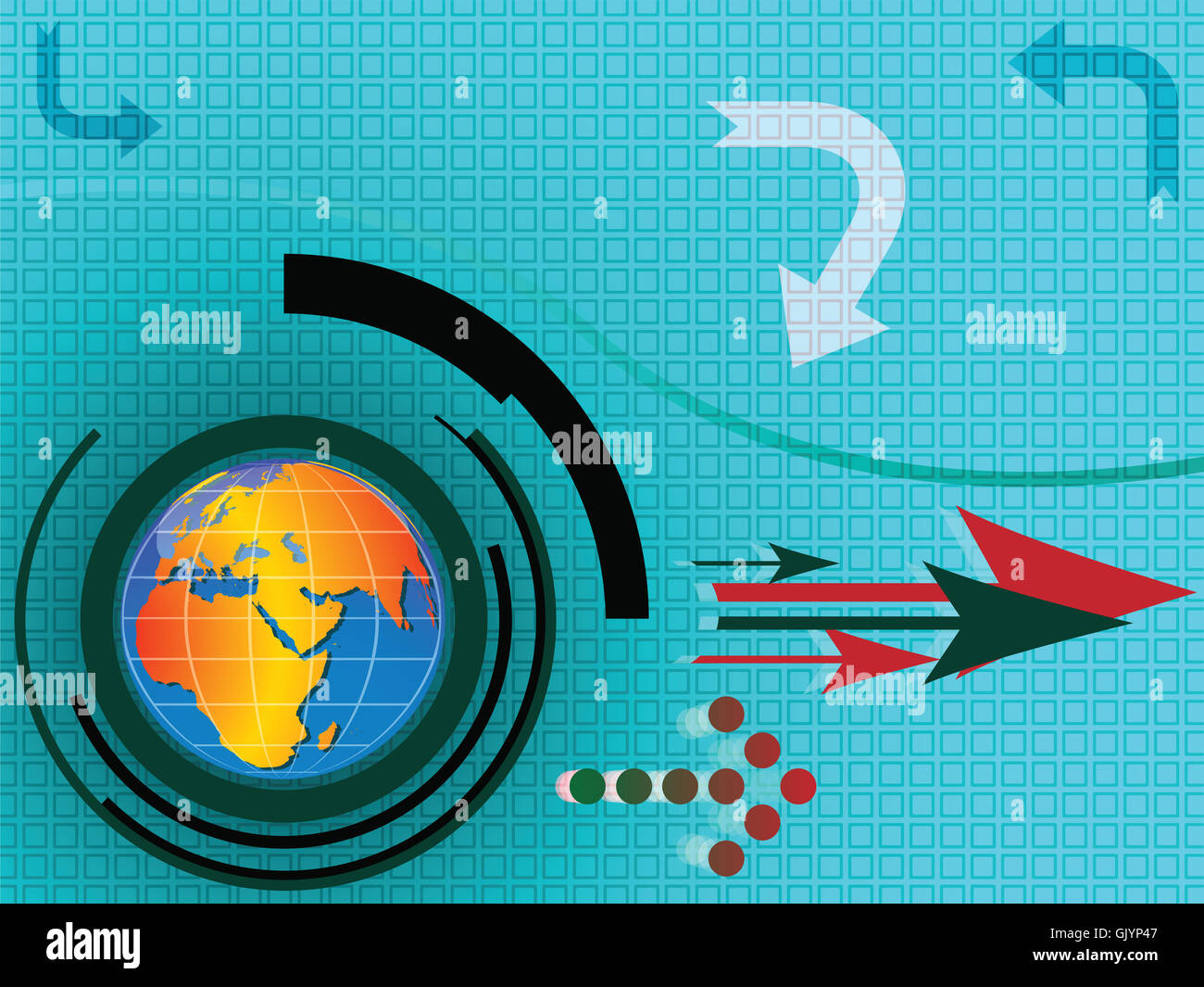 hi tech abstract template Stock Photo - Alamy