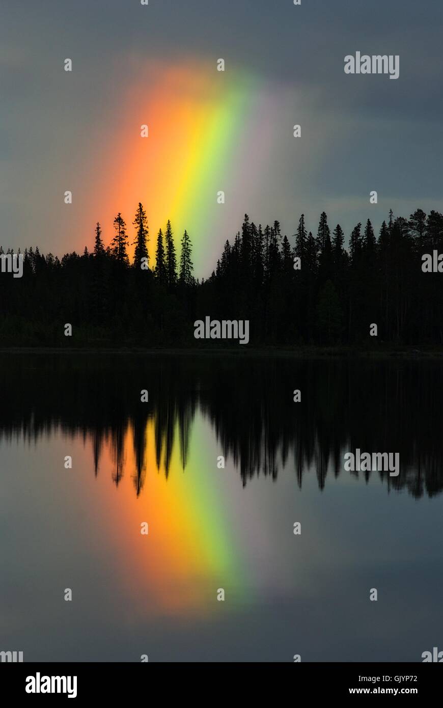 Four Ends of the Rainbow Stock Photo - Alamy