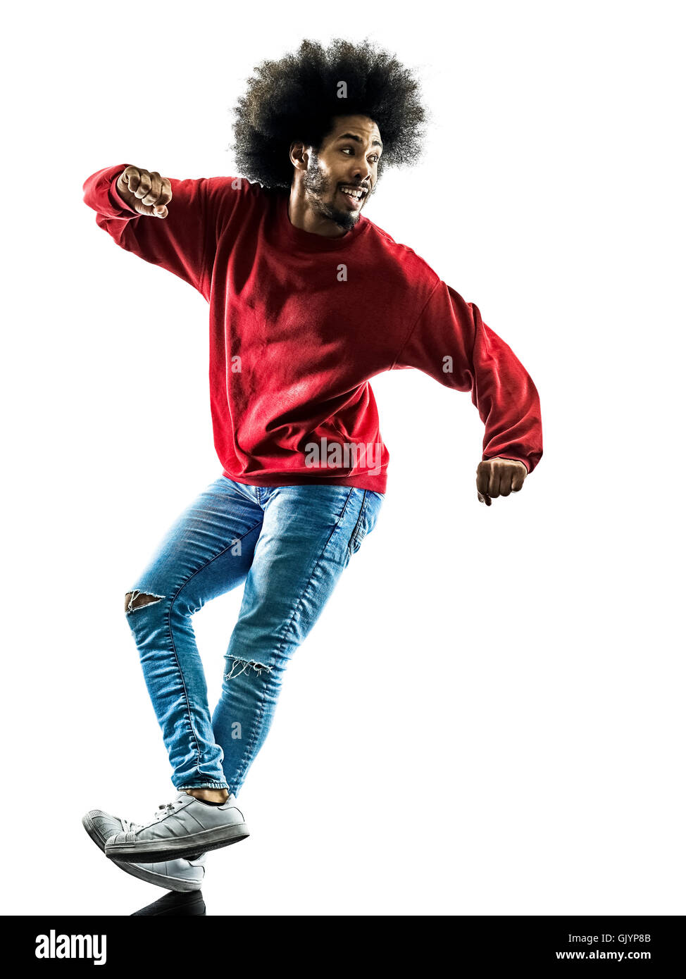 Black Outline Of A Person Dancing