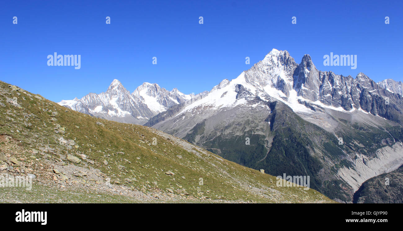 Mont-Blanc massif, Chamonix, France Stock Photo - Alamy