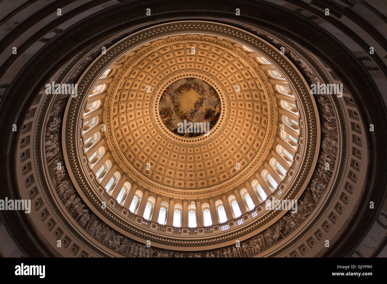 The dome inside of US Capitol Stock Photo - Alamy