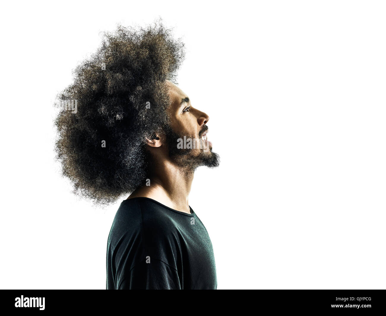 Face side profile silhouette hi-res stock photography and images - Alamy