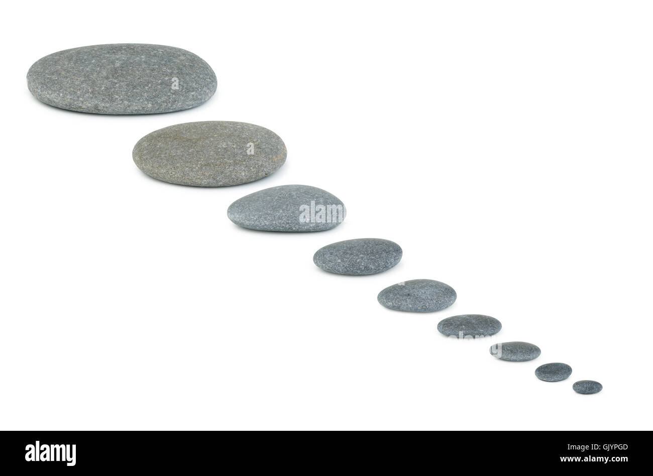 Pebbles in black and white Cut Out Stock Images & Pictures - Alamy