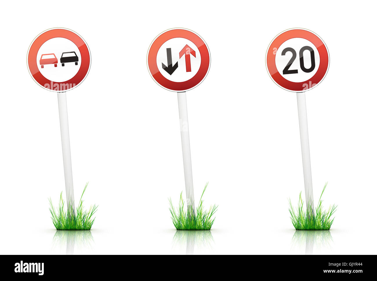 Traffic Sign Warning Stock Photo - Alamy