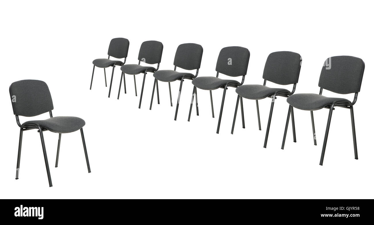 Set of chairs for discussion Stock Photo - Alamy