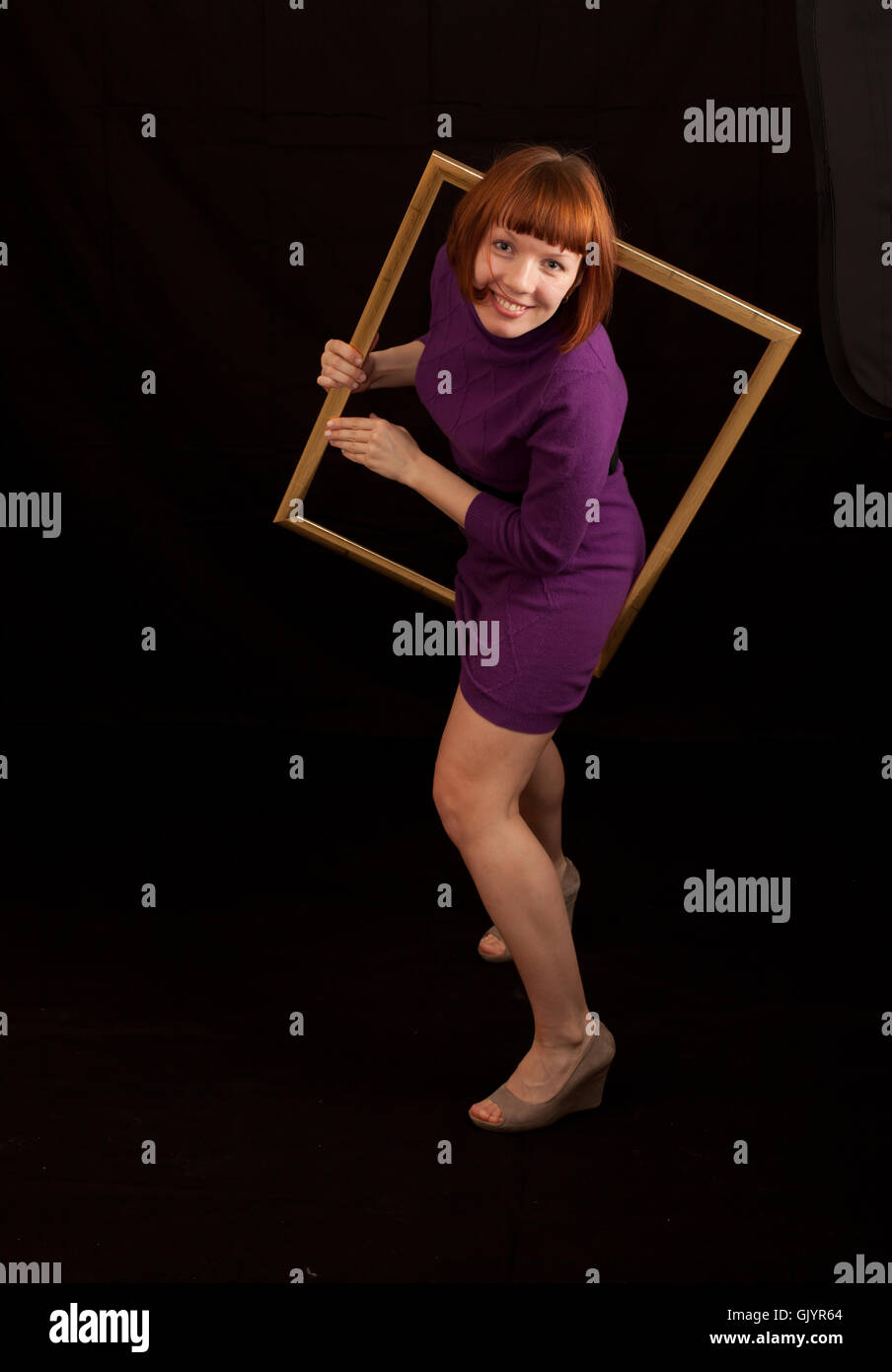 Stepping through frame hi-res stock photography and images - Alamy