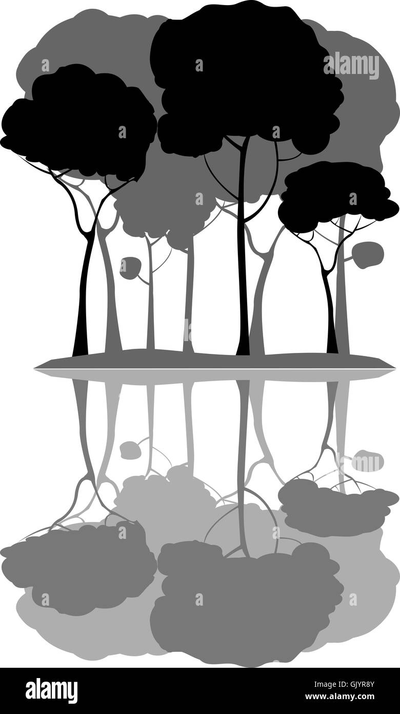 Abstract trees drawing hi-res stock photography and images - Alamy