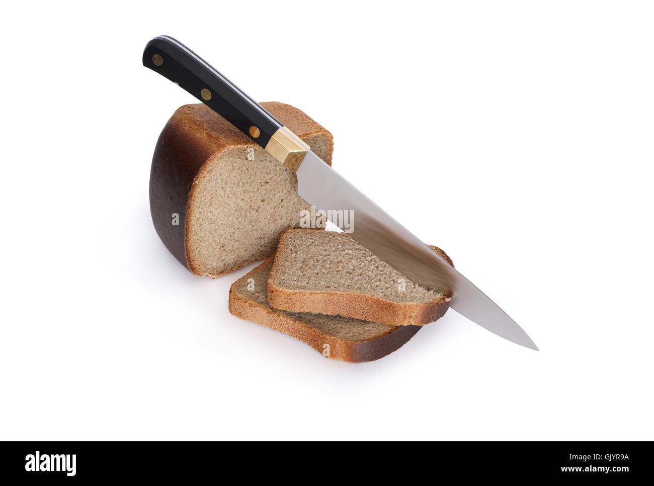 Bread And Knife Stock Photo - Alamy